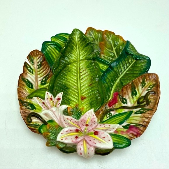 Fitz and Floyd | Accents | Fitz And Floyd Small Stargazer Lily Plate ...